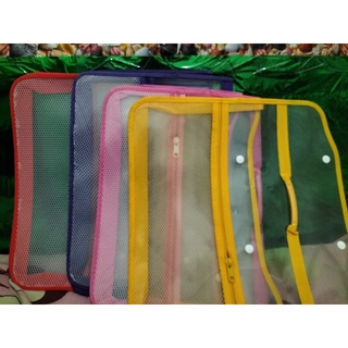 Jual #MAP PLASTIK KANCING 2 TENTENG JARING ZIPPER BAG JALA DOKUMEN ...