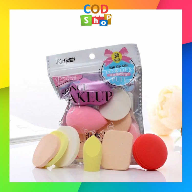Jual COD - K586 Spons Make up 1 Set Isi 6 Pcs / Spons Foundation ...
