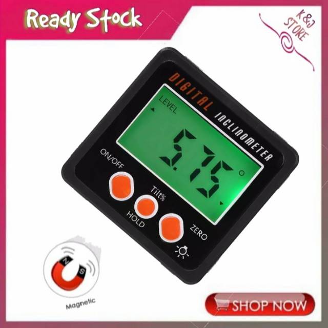 Jual Alat Ukur/Pengukur Kemiringan Busur Derajat Dengan Magnet Digital ...