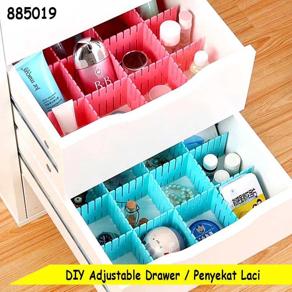 Jual Sekat Laci Box DIY Grid Drawer Divider Penyekat Laci Partisi Laci ...