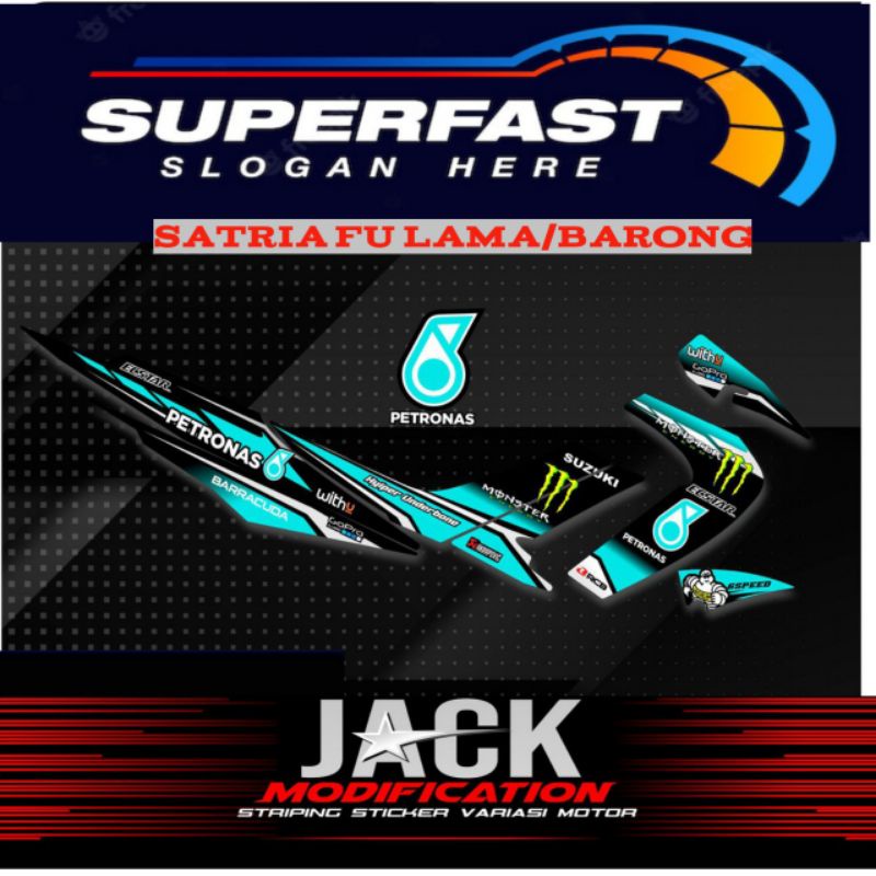 Jual STIKER STRIPING VARIASI SATRIA FU LAMA/BARONG | Shopee Indonesia