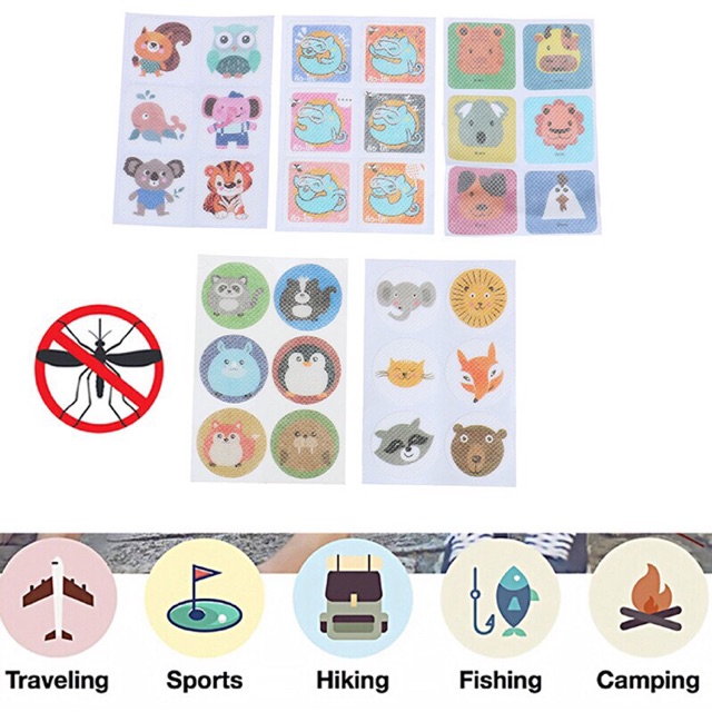 Jual Sticker anti nyamuk mosquito repellent sticker ready | Shopee ...