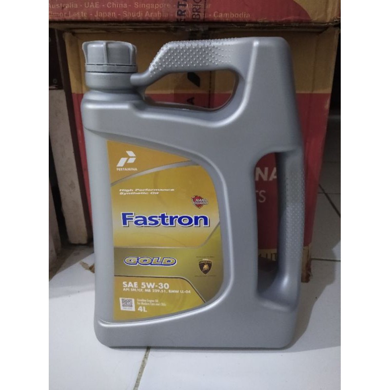Jual OLI PERTAMINA Fastron gold oli mobil 4 liter SAE 5W-30 | Shopee ...