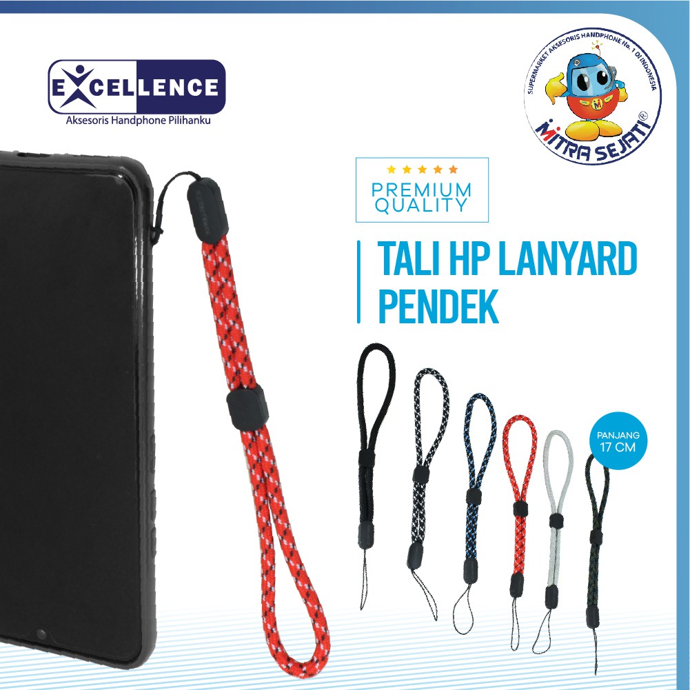 Jual Tali Handphone Lanyard Excellence Pendek | Shopee Indonesia