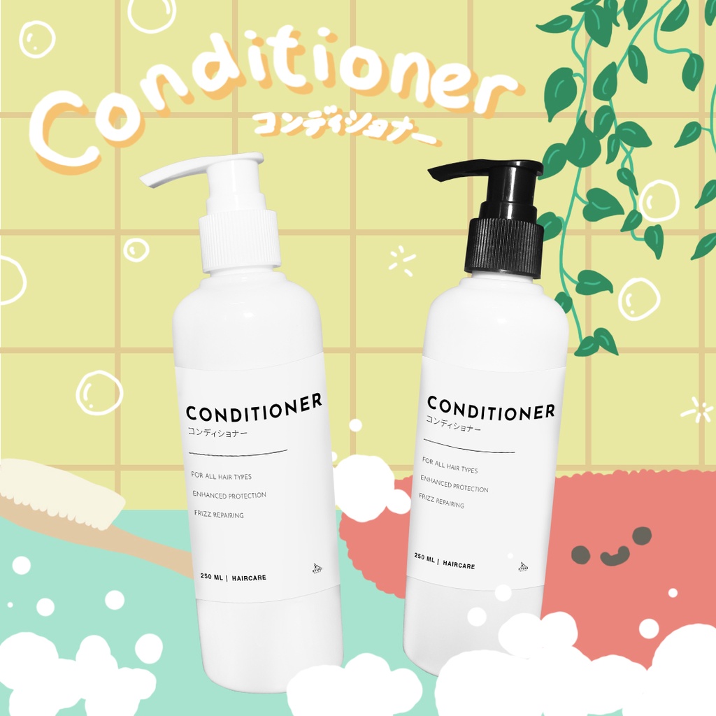 Jual Botol Pump Refill Conditioner 250ml Aesthetic Putih | Shopee Indonesia