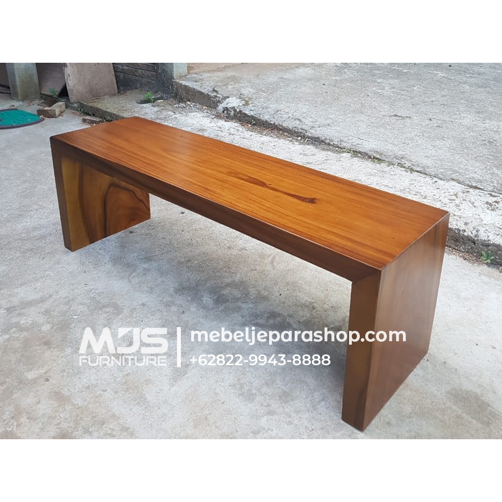 Jual Bangku Minimalis Modern Simple Panjang 150cm Kayu Trembesi ...