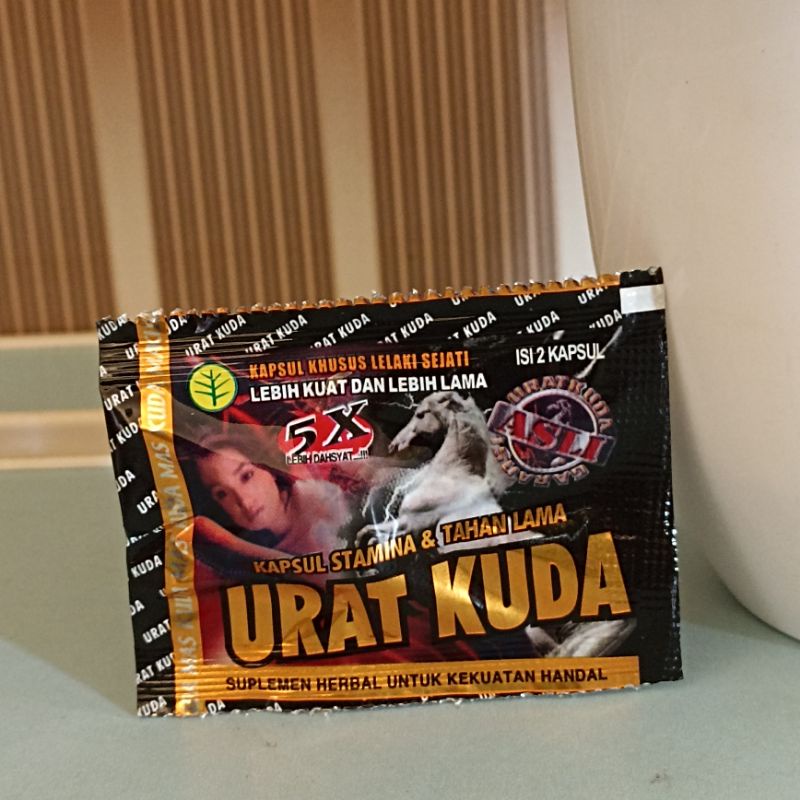 Jual KAPSUL URAT KUDA 5X LBH DAHSYAT OBAT KUAT OBAT TAHAN LAMA (1 Sachet) | Shopee Indonesia