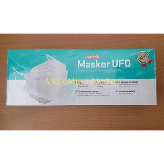 Jual Masker Medis Earloop 4 ply UFO Onemed - Masker Karet KF94 3D isi ...