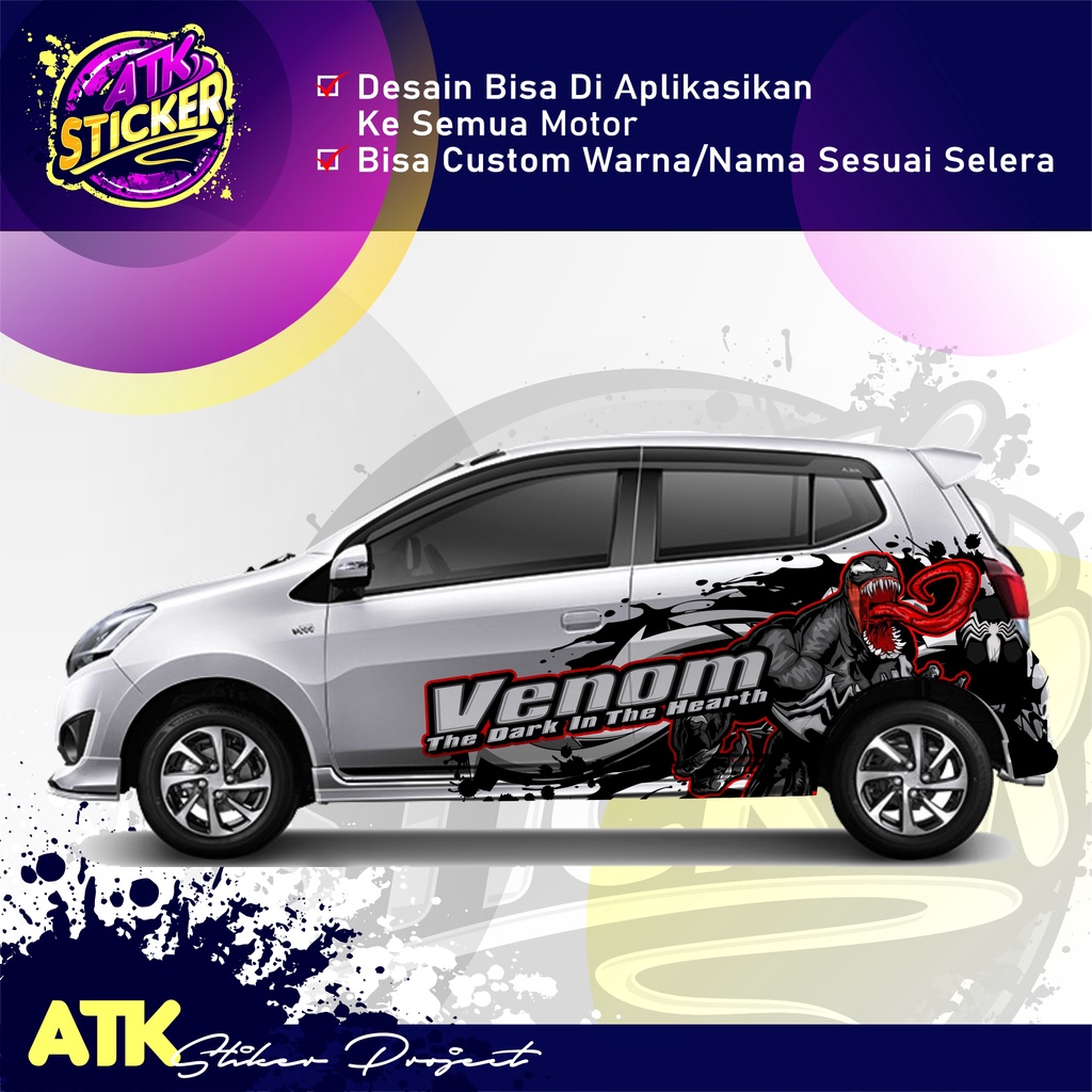 Jual DECAL STIKER MOBIL CUSTOM HONDA JAZZ, AGYA, SIGRA, YARIS, MOBILIO ...