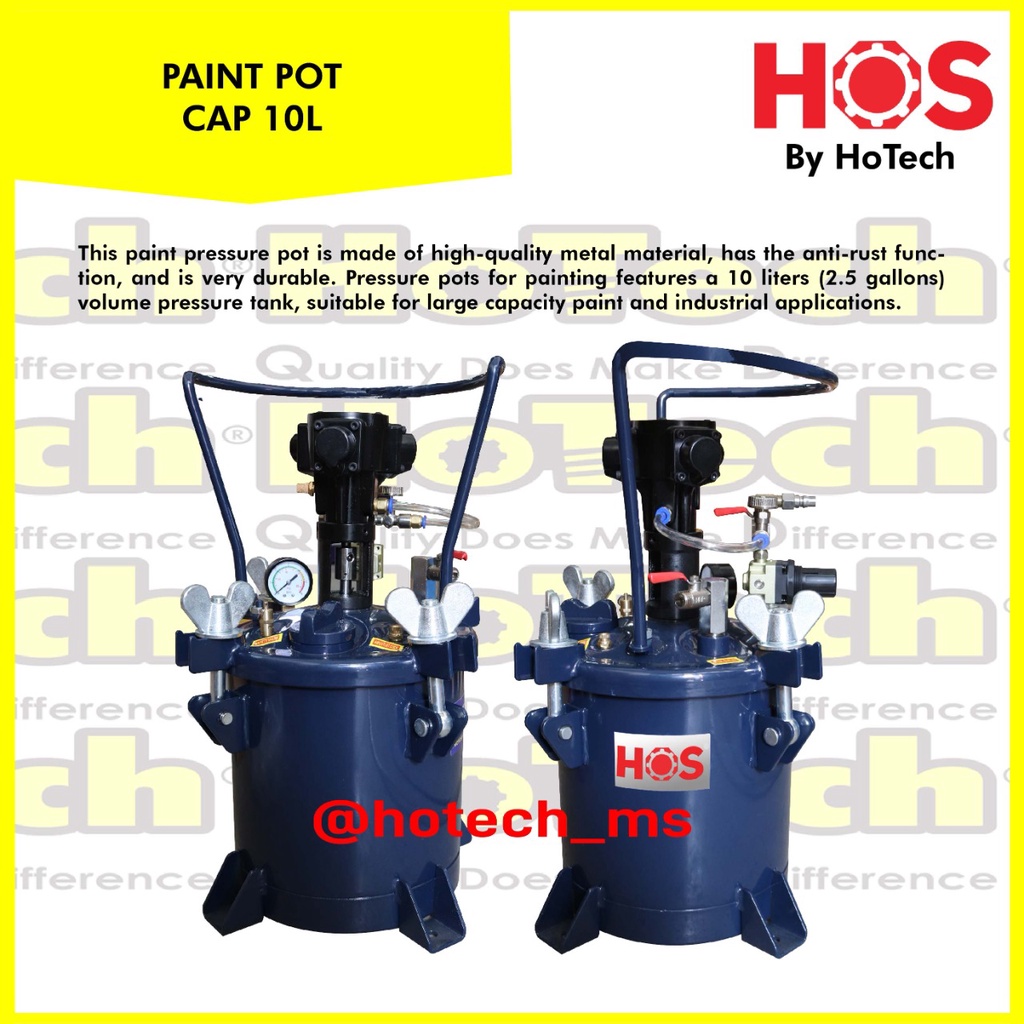 Jual Paint Pot Alat Pengaduk Cat | Paint Tank 10 Liter | Mesin Pengaduk ...