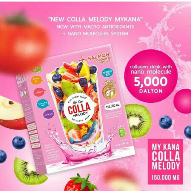 Jual Colla Melody By My Kana Collagen Drink 100% Original Indonesia ...