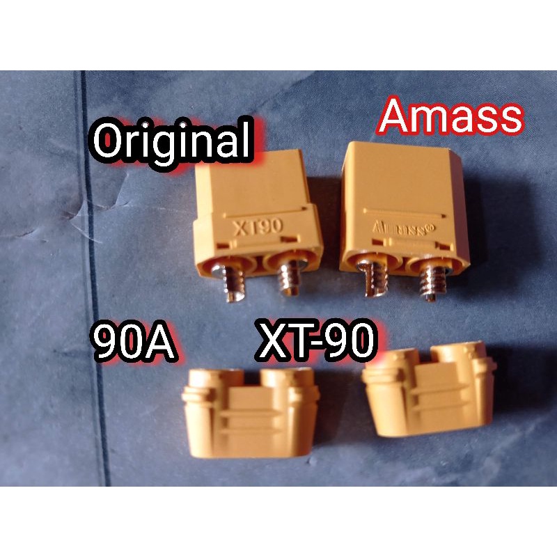 Jual sepasang Connector XT-90 Socket XT90 DC Power Plug Soket Spul aerox lexi | Shopee Indonesia
