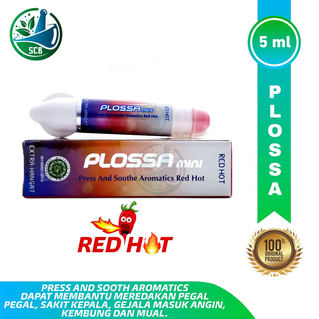 Minyak Angin Plossa Mini Aromatherapy Varian RED HOT | pgmall