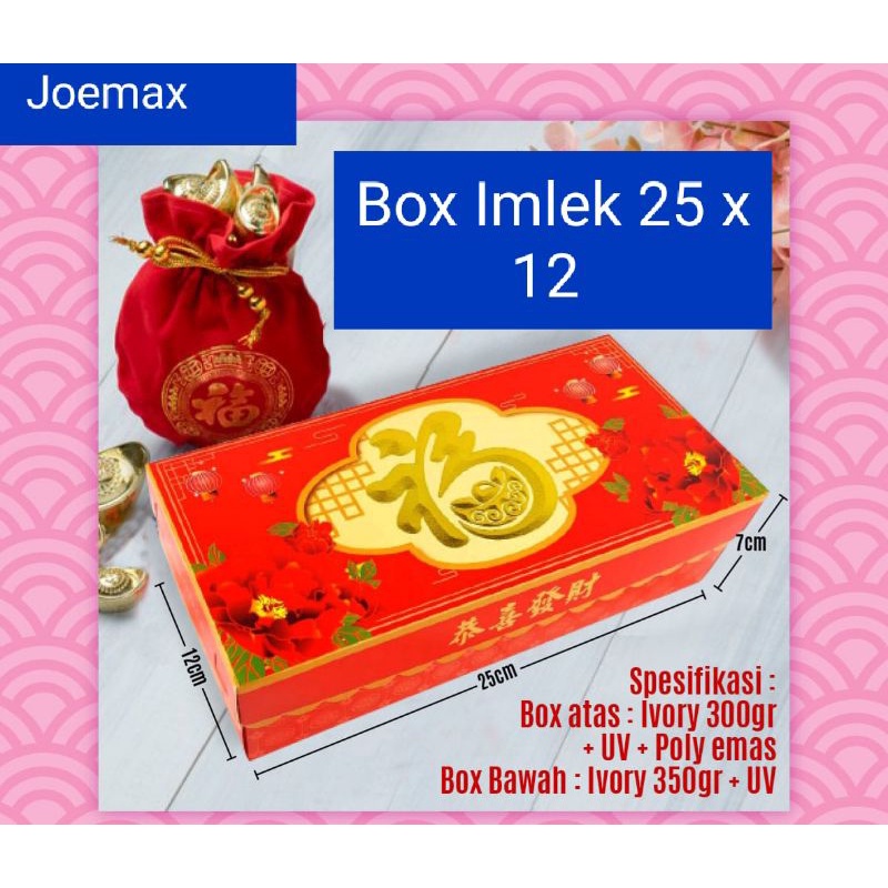 Jual Box Imlek UK 12 x 25 x 7 Box toples isi 2 250gr Box Imlek kue bolu ...