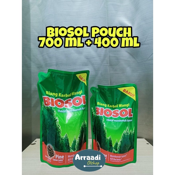 Jual BIOSOL POUCH 400ML || BIOSOL POUCH REGULAR 700ML | Shopee Indonesia