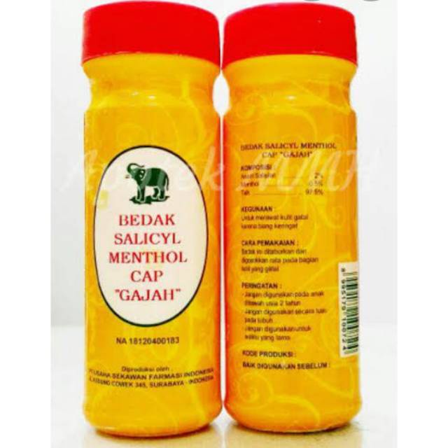 Jual BEDAK SALICYL MENTHOL GAJAH BOTOL 100 GRAM | Shopee Indonesia