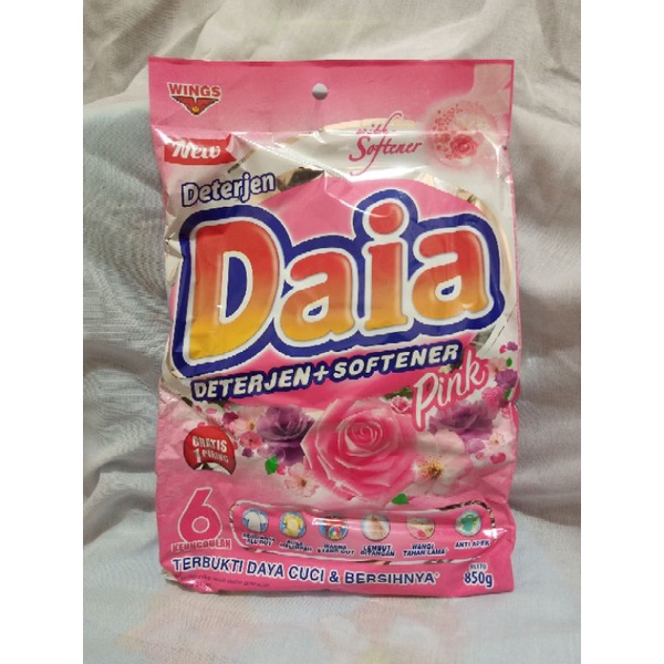 Jual Daia Deterjen+softener Pink 850 g (tanpa piring) Indonesia|Shopee ...