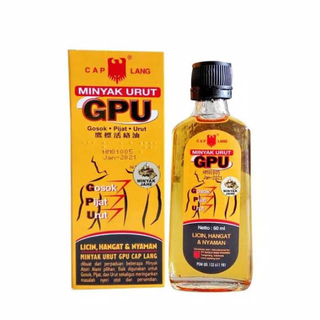 Jual Minyak urut gpu minyak jahe 60 ml | Shopee Indonesia