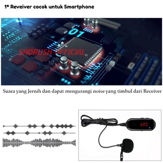 Jual Shorush GM 1 Microphone Mic Clip On Wireless Jepit Imam Masjid UHF PRANK VLOG Untuk ...
