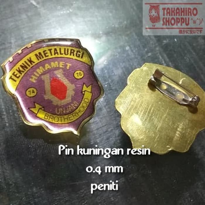 Jual Pin logo kuningan stainless steel resin emblem badge custom ...