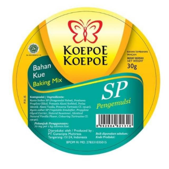 Jual koepoe koepe sp / bahan kue SP / pengemulsi / baking mix 30 g ...
