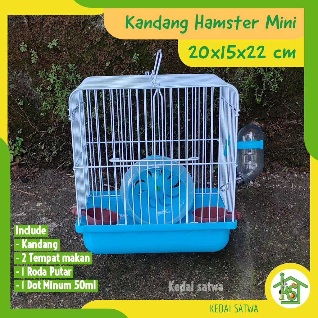 Jual Kandang Hamster Mini Include Dot Minum Hamster Capmbell Winter ...