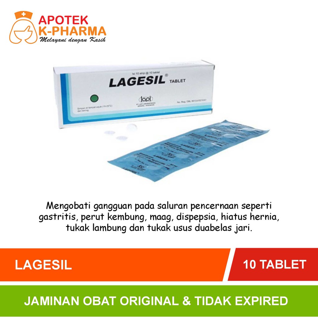 Jual Lagesil Strip Isi 10 Tablet Obat Original Lapi | Shopee Indonesia