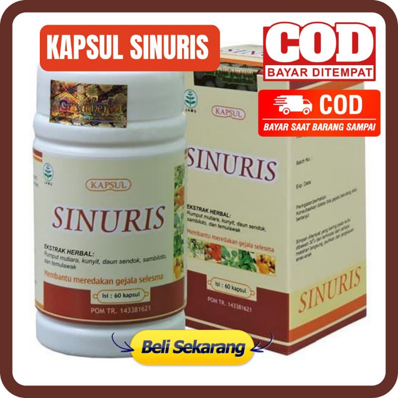 Jual Kapsul SINURIS Griya Herba Obat Sinusitis Obat Batuk Berdahak ...