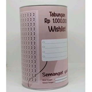 Jual Celengan Target 2k Target 1jt Celengan Viral Tabungan Target Buka ...