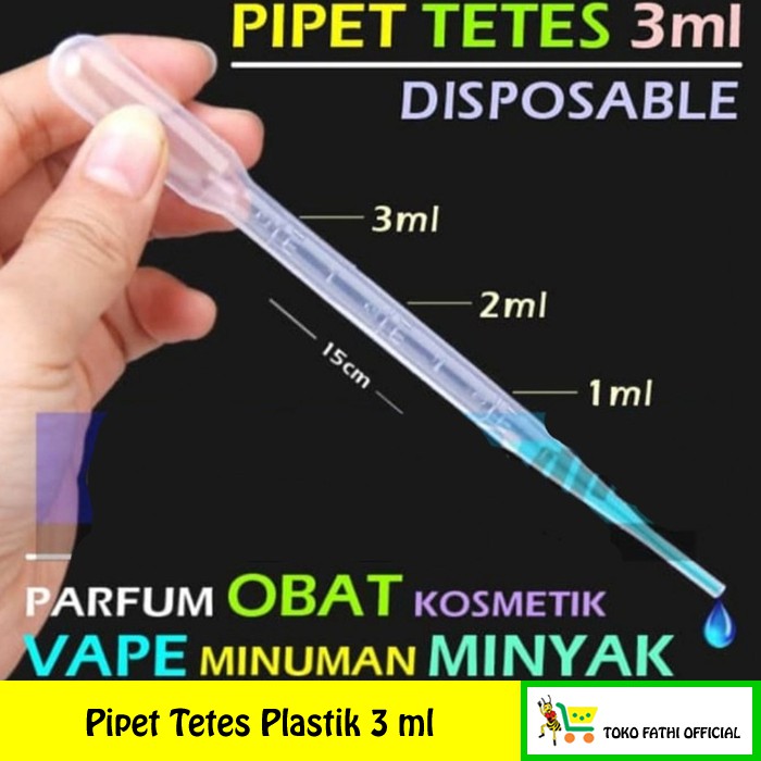 Jual Pipet Tetes Plastik Ukuran 3 ml | Shopee Indonesia