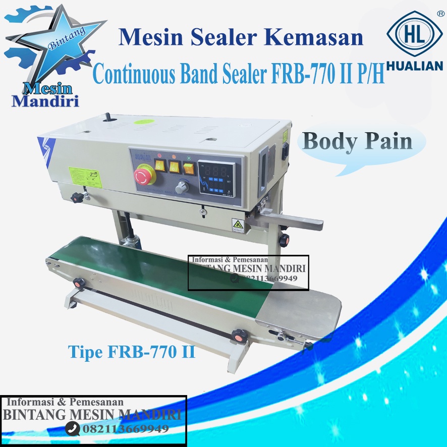 Jual mesin sealer Continuous Band Sealer FRB-770 II Hualian PV Vertikal ...