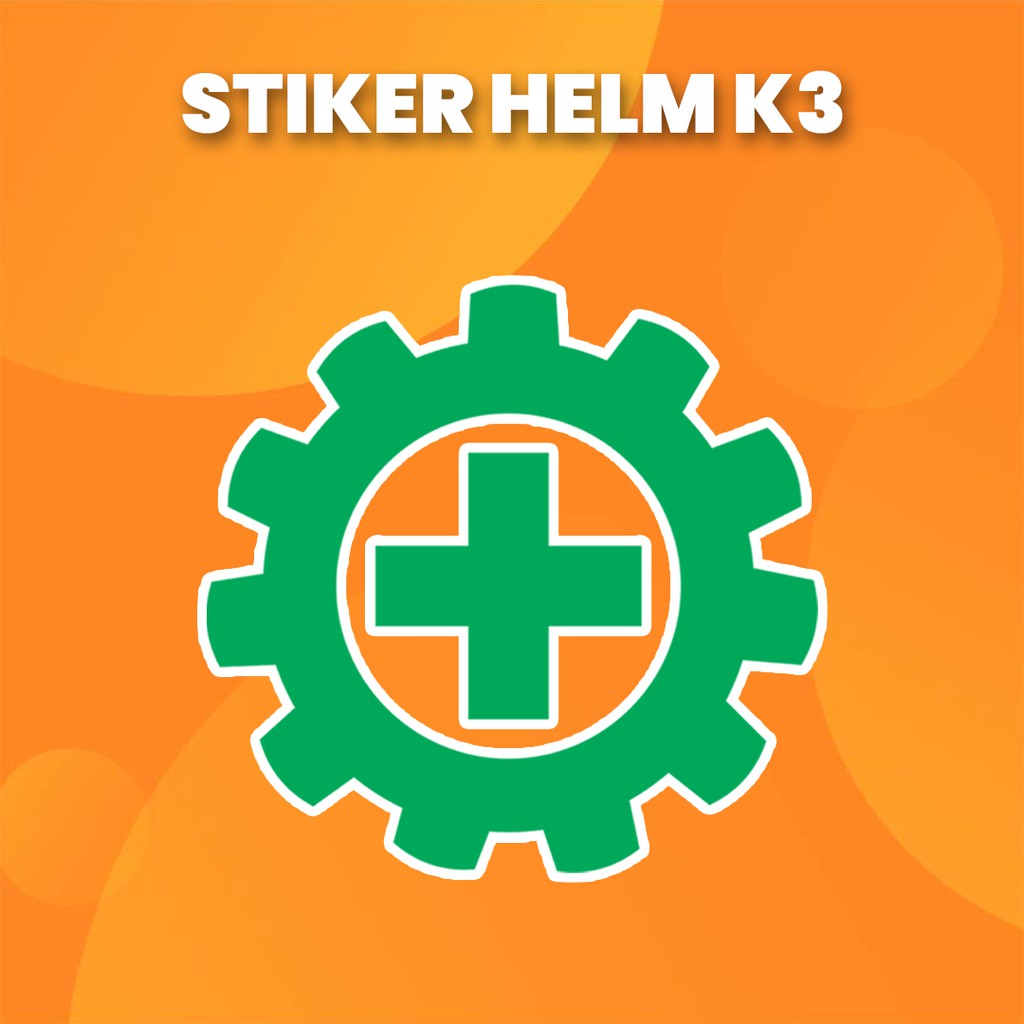 Jual Sticker Cutting Reflective (Logo K3) / Sticker Helm Proyek ...