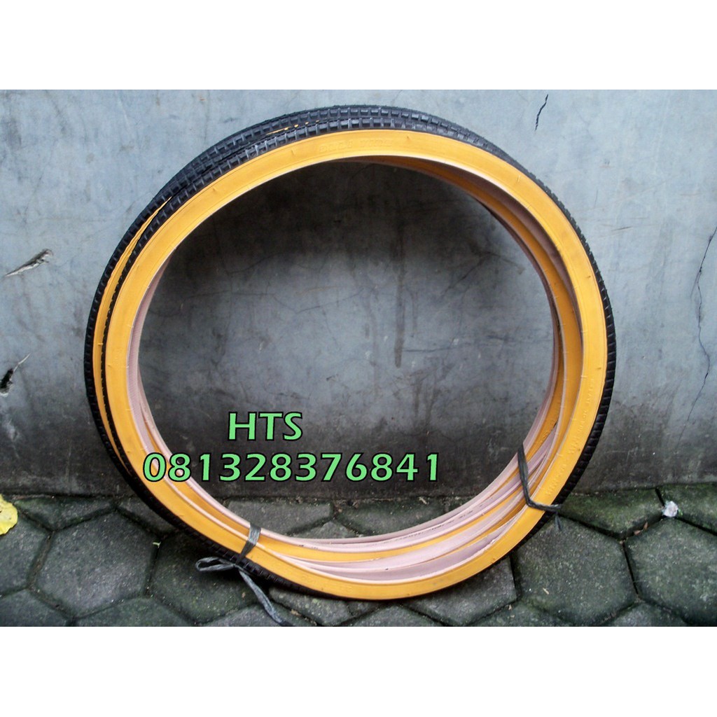Jual BAN SEPEDA ONTHEL HITAM KUNING BAN LUAR ONTHEL SWALLOW KOMBINASI HITAM KUNING ANTIK JARANG ...