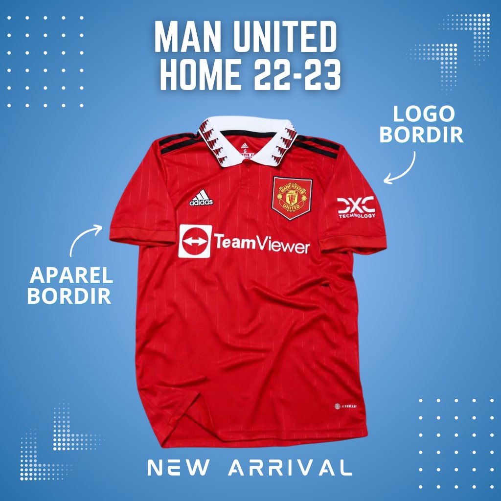 Jual Baju Jersey Bola MU Pria Dewasa Club Bola Man United Home Terbaru ...