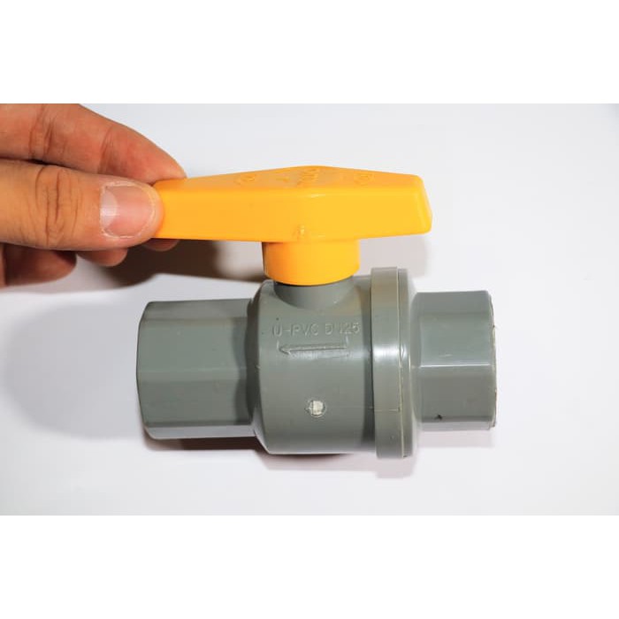 Jual STOP KRAN PVC POLOS / SOCKET / BALL VALVE ONDA PVCBV 1/2" | Shopee ...