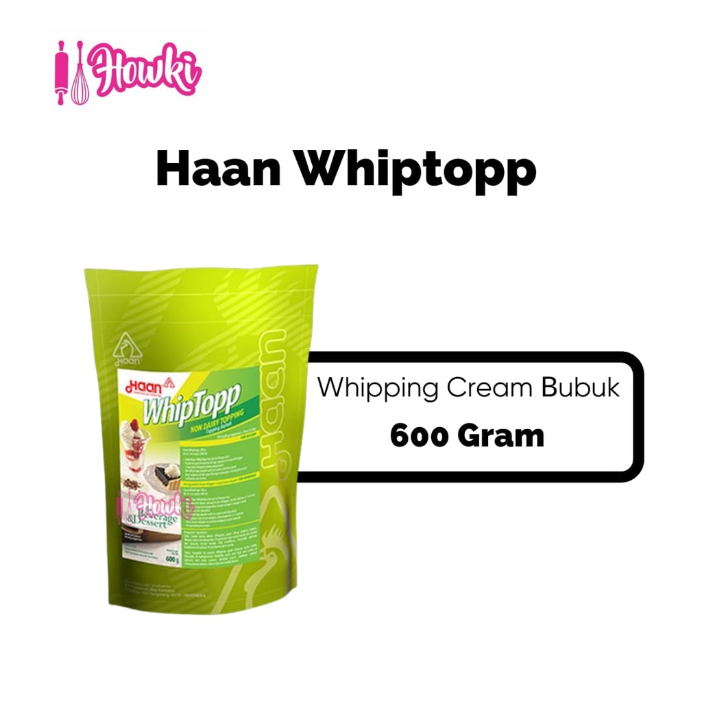Jual Haan Whip Top Non Dairy - Topping Whipped Cream 600gr | Shopee ...