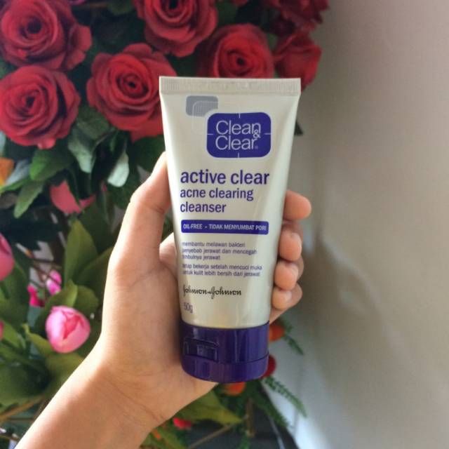 Jual Clean&clear cleanser acne clearing 50ml | Shopee Indonesia