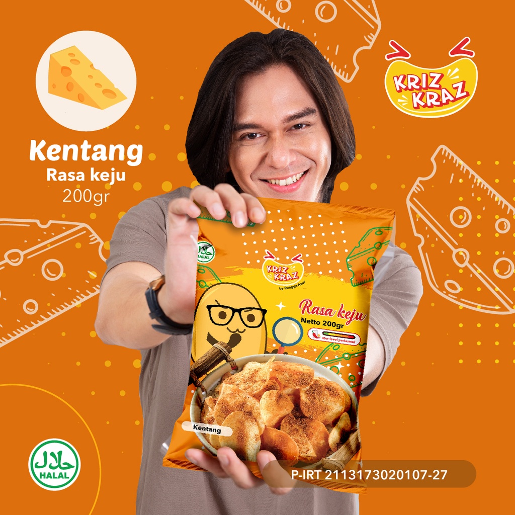 Jual Keripik kentang keju / kripik / camilan cemilan snack makanan ...