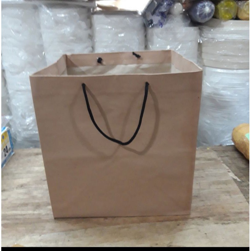 paper bag kotak untuk masuk dus/karton UK 22x22 | Shopee Indonesia