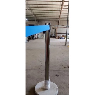Jual Tiang Pembatas Antrian Stainless/Hitam Pita Biru/Merah/Kuning ...