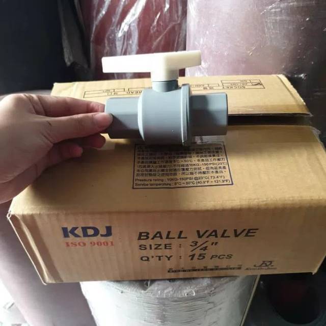BALL VALVE PVC 3/4" KDJ/ BALLVALVE/ STOP KRAN PVC 3/4" KDJ/ BALL VALVE ...
