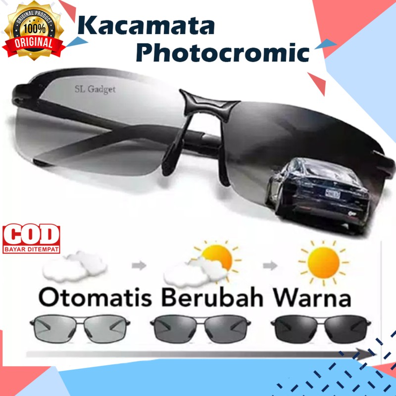 Jual Kacamata Lensa Photocromic Polarized Pria Kaca Mata Photochromic ...