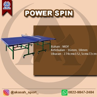 Jual Meja Pingpong MDF 16mm 18mm 25mm Meja Lipat merk Power Spin Butterfly Meja Tenis Murah Meja ...