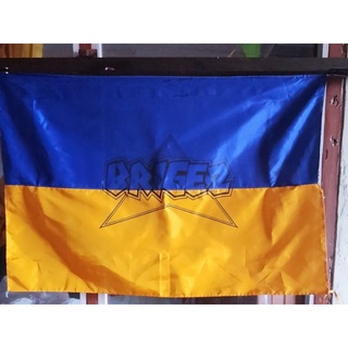 Jual BENDERA BRIGEZ BIRU KUNING LOGO 115CM X 75CM | Shopee Indonesia