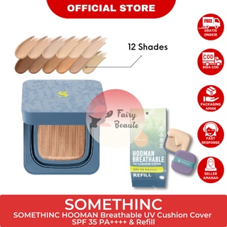 Jual Somethinc HOOMAN Breathable UV Cushion Cover SPF 35 PA++++ Full ...