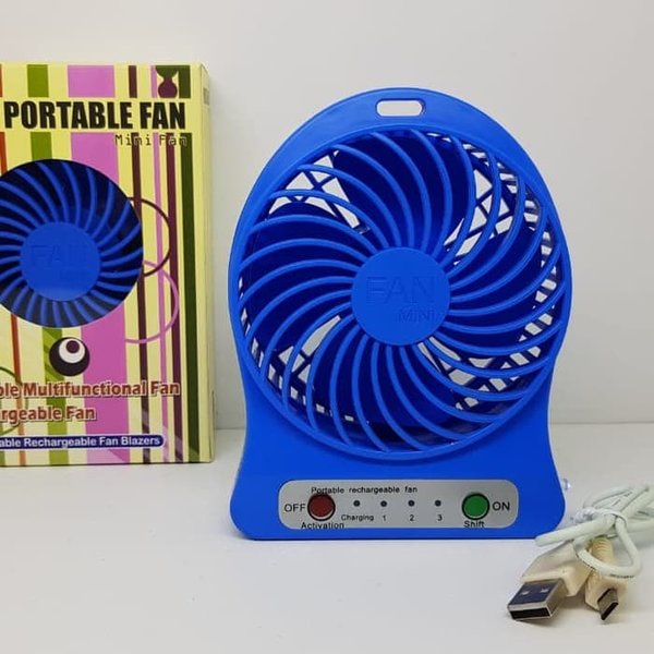 Jual KIPAS MINI LED PORTABLE KIPAS MINI DUDUK MEJA | Shopee Indonesia