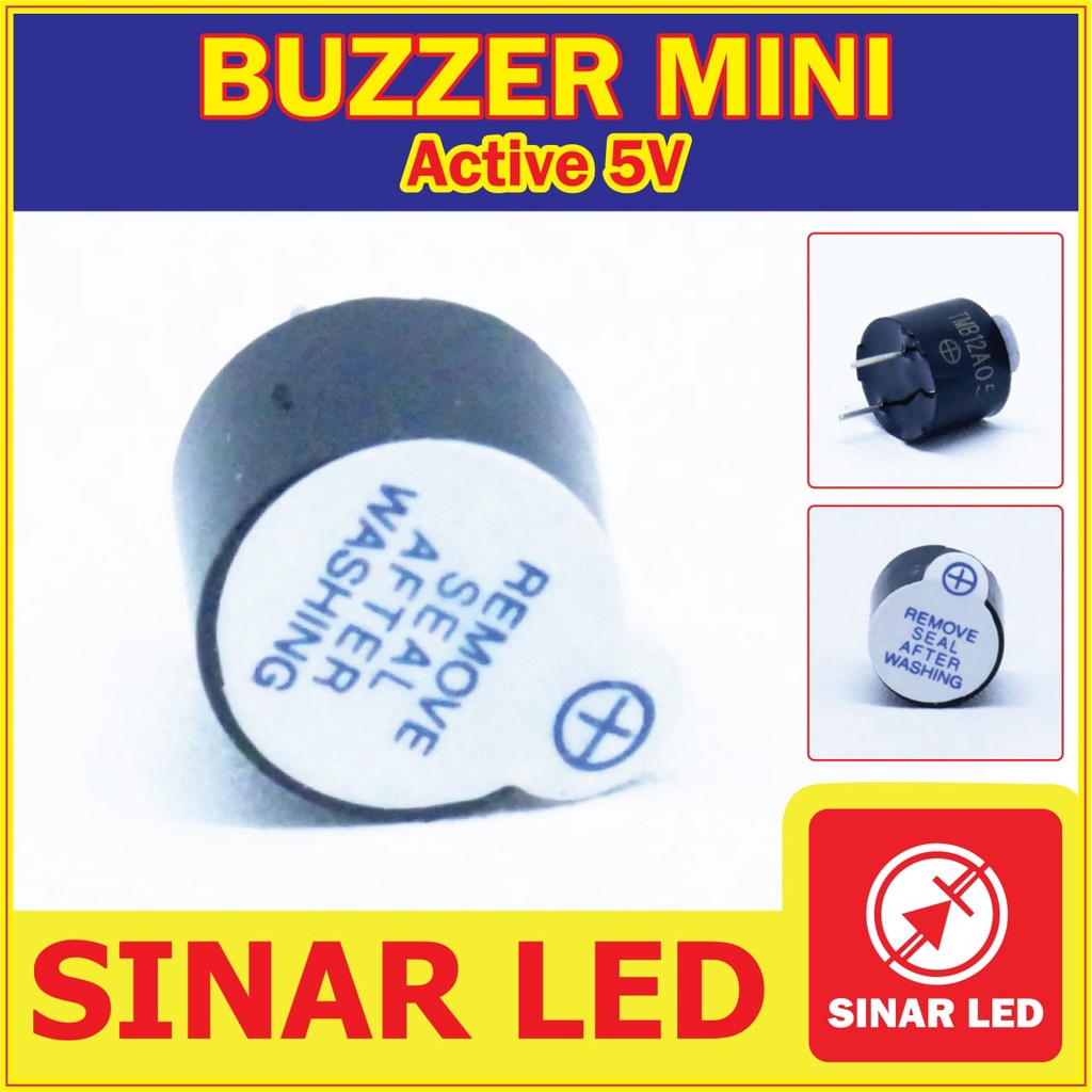 Jual Buzzer Mini Active 5V ACTIVE BUZZER 5V HIGH QUALITY 4-8V ...