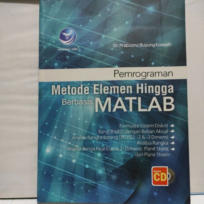 Jual Buku Pemrograman metode elemen hingga berbasis matlab | Shopee ...