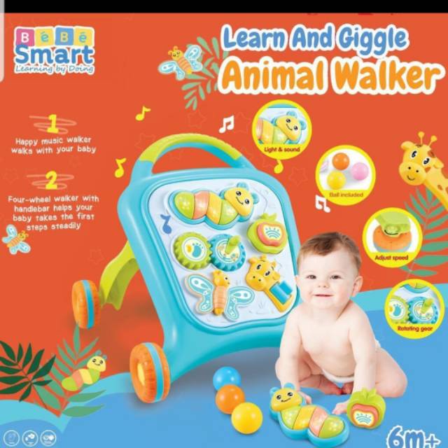 Jual Bebe Smart Learn And Giggle Animal 6m+ | Shopee Indonesia