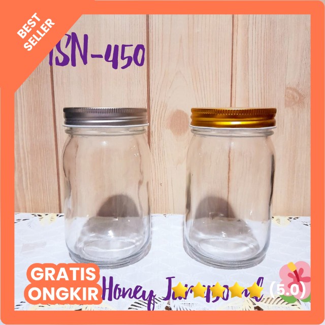 Jual (6 pcs) Jar Kaca Mason / Botol / Toples Beling 450 ml | Shopee ...
